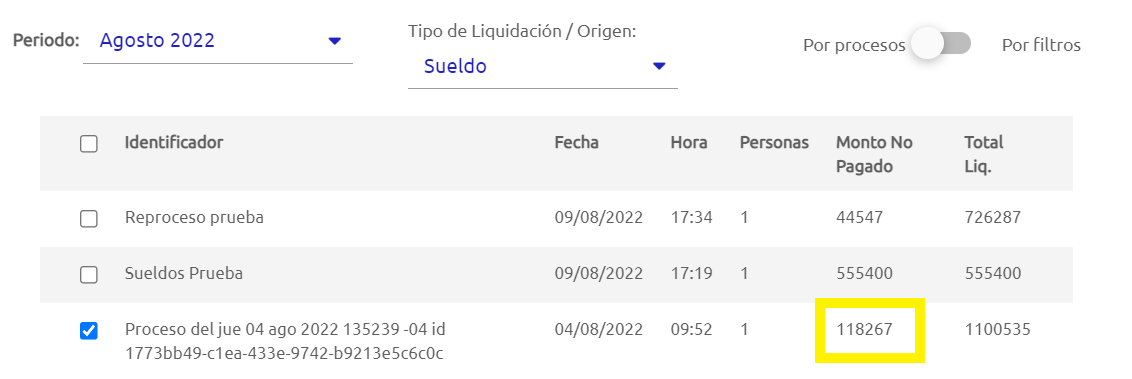 Reproceso – Talana